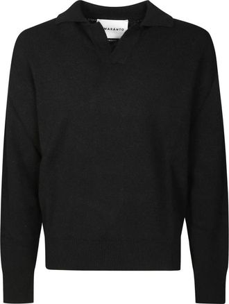 Amaranto Amaránto, Homme, Pulls, Noir, Taille: XL Polo Neck Shirt