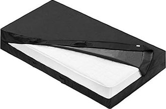 Navaris Housse Protection Matelas Int&eacute;grale - B&acirc;che Matelas Simple 90 x 200 x 25 cm Rangement D&eacute;m&eacute;nagement Transport - 4 Poign&eacute;es - &Eacute;tanche