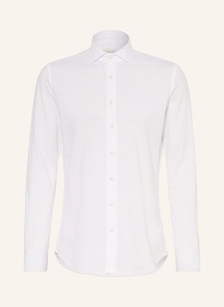 Profuomo Profuomo Piqu&eacute;-Hemd Slim Fit weiss