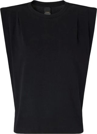 Pinko Pinko, Femme, Tops, Noir, Taille: 36 FR Myranda Maglia Jersone