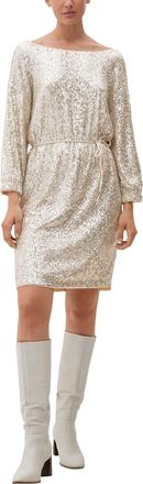 s.Oliver Black Label Womens 10.2.20.20.200.2125357 Kleid kurz, Brown, 42