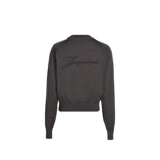 Jacquemus Le Sweater brod&eacute; en laine m&eacute;rinos