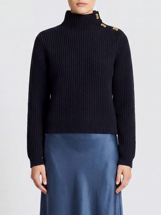 Ferragamo Trichterhals-Pullover aus Schurwolle und Kaschmir mit Kn&ouml;pfen
