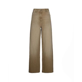 Patrizia Pepe Femme, Jeans, Beige, Taille: W26 Wide Jeans