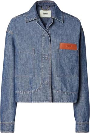 Fendi Damen, Jacken, Blau, XSGr&ouml;&szlig;e