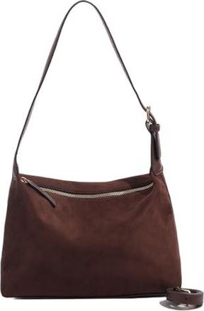 Generic Sac &agrave; bandouli&egrave;re &eacute;l&eacute;gant en daim pour femme avec bretelles r&eacute;glables, marron fonc&eacute;, 25*11*16 cm / 9.84*4.33*6.33 inch