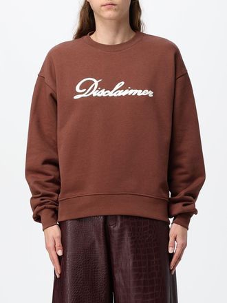 Disclaimer Relaxed-Fit Sweatshirt aus Baumwolle mit Rundhalsausschnitt und Kontrastlogo