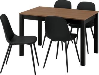 IKEA &Aring;LHULT / NORDMANSSK&Auml;R Tisch und 4 St&uuml;hle