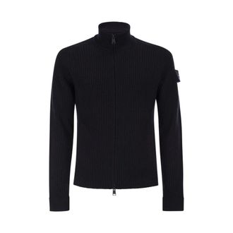 Premiata Gekn&ouml;pfter Rippstrick-Cardigan - - Knitwear - Herren - Blau - L