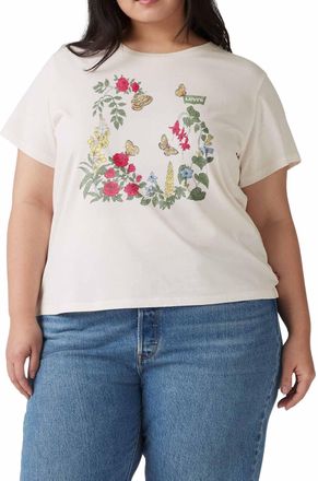 Levi's Pl Perfect Tee Rose Garden Plus Egret Gr
