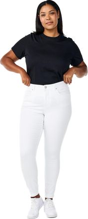 Zizzi Damen Gro&szlig;e Gr&ouml;&szlig;en Amy Jeans Hohe Taille Slim Gr Gr 44/78 cm White