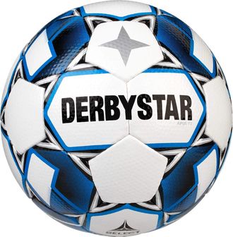 DERBYSTAR Erwachsene Fußball Apus TT, Weiss blau, 5, 1154500160