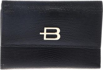 Baldinini Femme, Accessoires, Noir, Taille: ONE Size Lizard Print Wallet