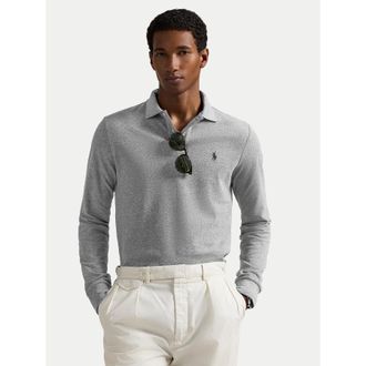 Polo Ralph Lauren Poloshirt 710680790003 Grau Custom Slim Fit