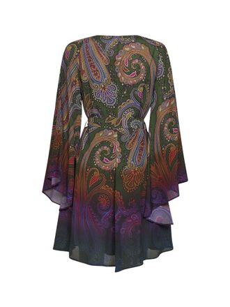 Etro Womens Mini Dress Multicolour Viscose