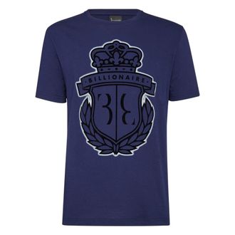 Billionaire Boys Club T-Shirt Rundhals Crest - - Tops - Herren - Blau - S