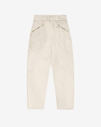Isabel Marant Pantalon Catarina - Femme - &Eacute;cru - Taille 34 - Isabel Marant