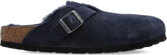 Birkenstock Boston Sandalen mit Shearling - Blau