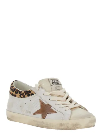 Golden Goose Womens Sneakers Super Star White Leather Cow Trainers