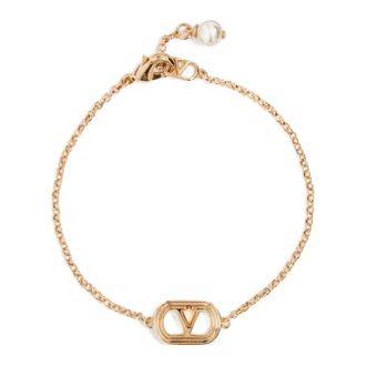 Valentino Garavani Femme, Accessoires, Jaune, Taille: M Ovalette Bracelet