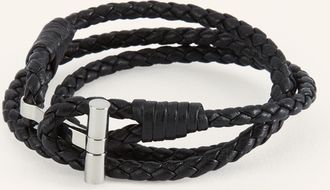 Tom Ford Lederarmband schwarz