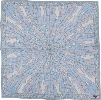 Pucci Seidenschal im Quadrat - - Accessories - Damen - Blau - ONE SIZE