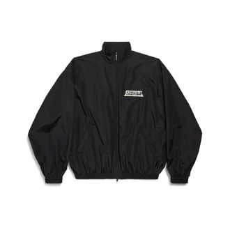 Balenciaga Masking Tape Tracksuit Jacke Medium Fit - - Jackets - Herren - Schwarzk - S