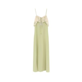 Chlo&eacute; Langes Kleid - - Dresses - Damen - Gr&uuml;n - XS