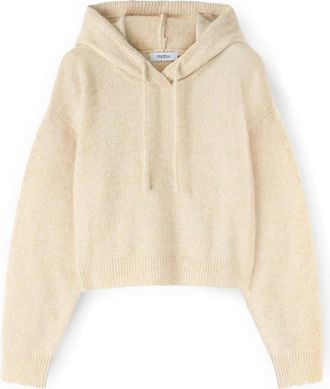 Motivi Femme, Sweatshirts et sweats &agrave; capuche, Beige, Taille: 36 FR Pull en m&eacute;lange de laine