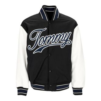 Tommy Hilfiger Letterman Jacke Schwarz Farbblock - - Jackets - Herren - Schwarzk - XL