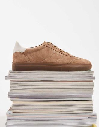 Vagabond Shoemakers - Cody - Baskets en daim &agrave; lacets - Sable-Neutre