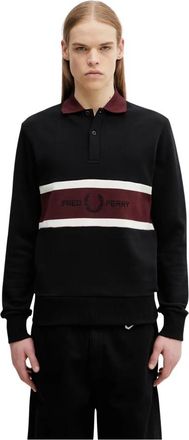 Fred Perry Homme, Sweatshirts et sweats &agrave; capuche, Multicolore, Taille: M Long Sleeve Hauts