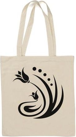 Generic Tulip Art Sac fourre-tout en coton naturel Blanc