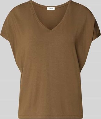 s.Oliver Red Label Relaxed Fit T-Shirt aus Viskose-Mix
