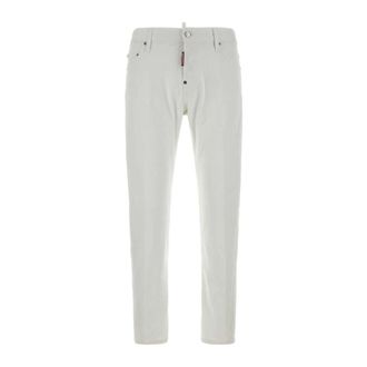 Dsquared2 Homme, Jeans, Blanc, Taille: M Garment Dyed Slim Twist Jeans