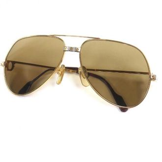 Cartier Pre-owned Santos Sonnenbrille - - Pre-owned - Herren - Gelb - ONE SIZE