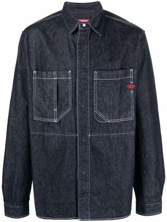 Diesel chemise D-Hor en jean - Bleu