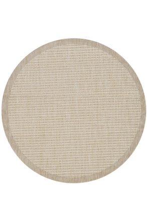 Novel Outdoorteppich Giza, Beige, Textil, Uni, rund, Oeko-Tex Standard 100, pflegeleicht, Teppiche & B&ouml;den, Teppiche, Outdoorteppiche
