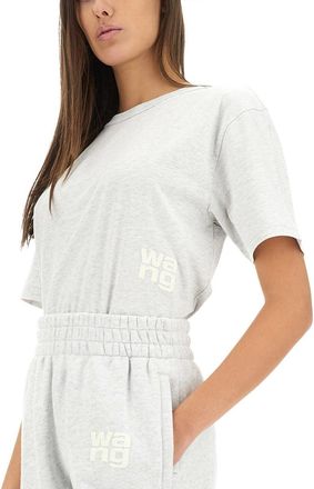 T Alexander Wang Cotton Crewneck T-Shirt - Gray