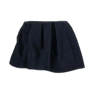 Shushu/Tong Shushu/Tong - Jupe patineuse pliss&eacute;e - Femme - Jupes - Bleu - Taille: 34 FR