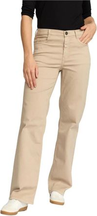 2-Biz Femme, Pantalons, Beige, Taille: 36 FR Pantalon Beige Sable Widy