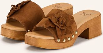 &Egrave; Mia &Egrave; Mia Plateau-Mules Mit Nieten braun