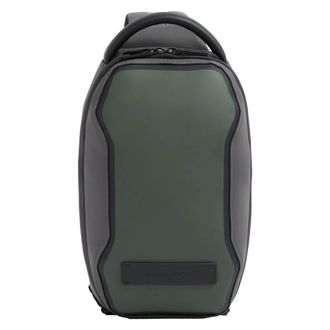 Piquadro Sac bandouli&egrave;re imperm&eacute;able caoutchout&eacute; pour iPad mini - Homme - Sacs - Vert - Taille: ONE Size