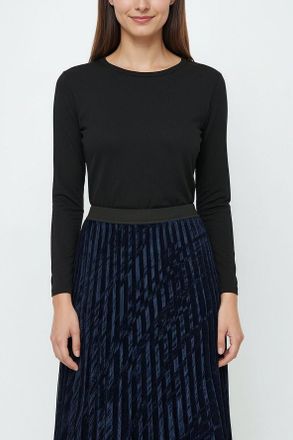 Gerard Darel Jupe pliss&eacute;e en velours - CAROLINE - Marine