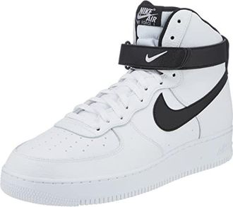 Nike Nike Homme Air Force 1 High 07 Chaussure de Basketball, Blanc et Noir, 43 EU