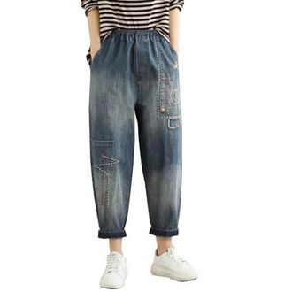 Generic Jean amincissant pour femme, pantalon d&eacute;t&eacute; taille haute extensible avec poches, pantalon Palazzo confortable Y2K, jean d&eacute;contract&eacute; pour un usage quoti