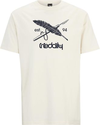 Iriedaily Herren Bio-Baumwoll T-Shirt - Harpoon Flag Tee in Offwhite, XL