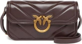 Pinko Pinko, Femme, Sacs, Brun, Taille: ONE Size Love Box Baguette