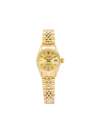 Rolex montre Datejust 25 mm pre-owned - Jaune