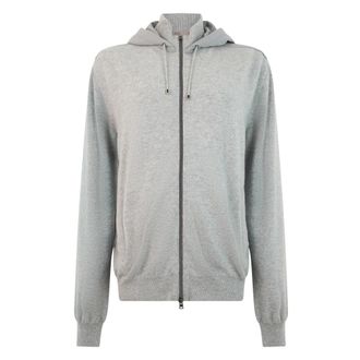 Herno Kapuzenpullover mit Rei&szlig;verschluss - - Sweatshirts & Hoodies - Herren - Grau - L